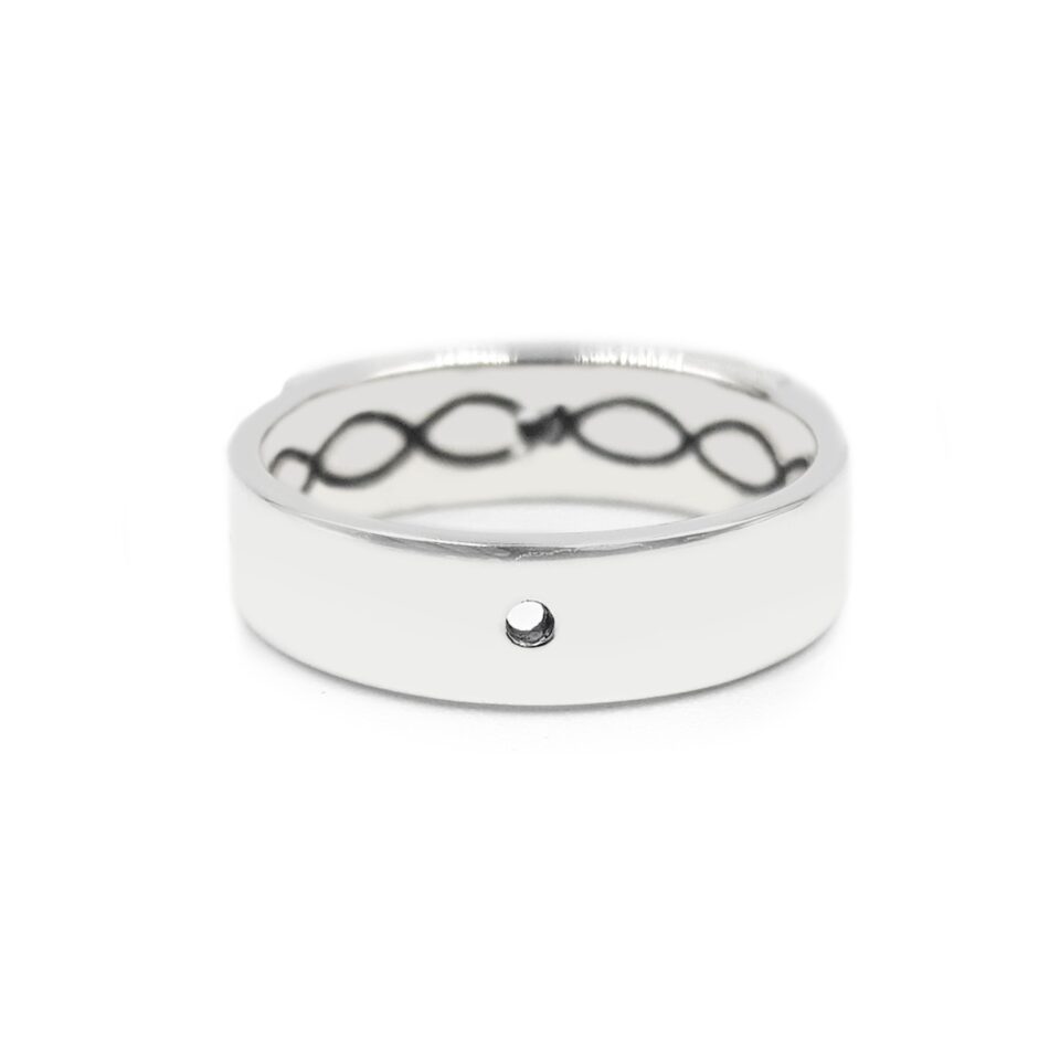 Anillo Atlante Dama – Plata 950 / Oro 18K – joyaspino